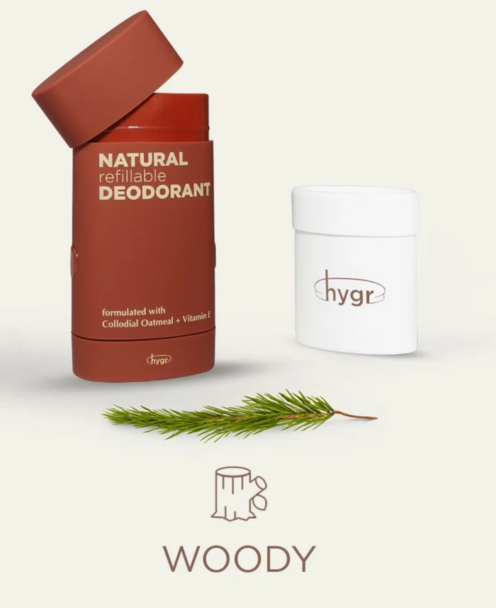 HYGR Smell Be Gone Natural Refillable Deodorant